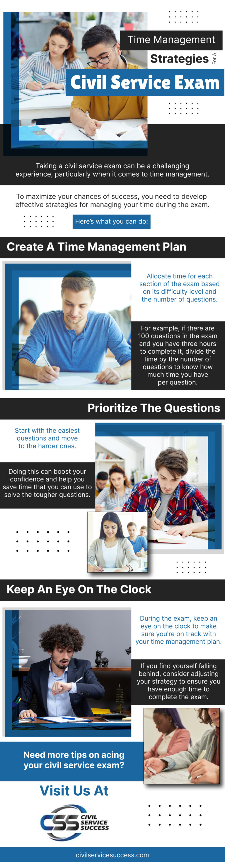 Time Management Strategies For a Civil Service Exam - Infographic ...