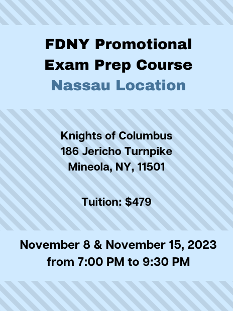 FDNY Promotional Exam Class - Nassau - Civil Service Success